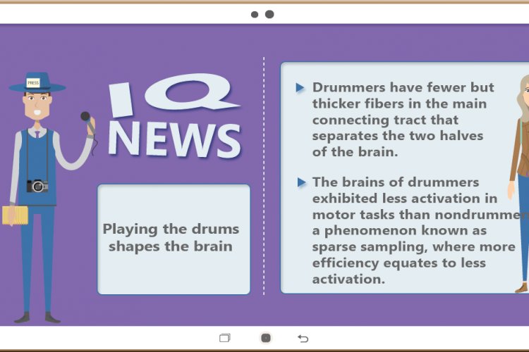 Playing the drums shapes the brain - Intelligence and brain research news